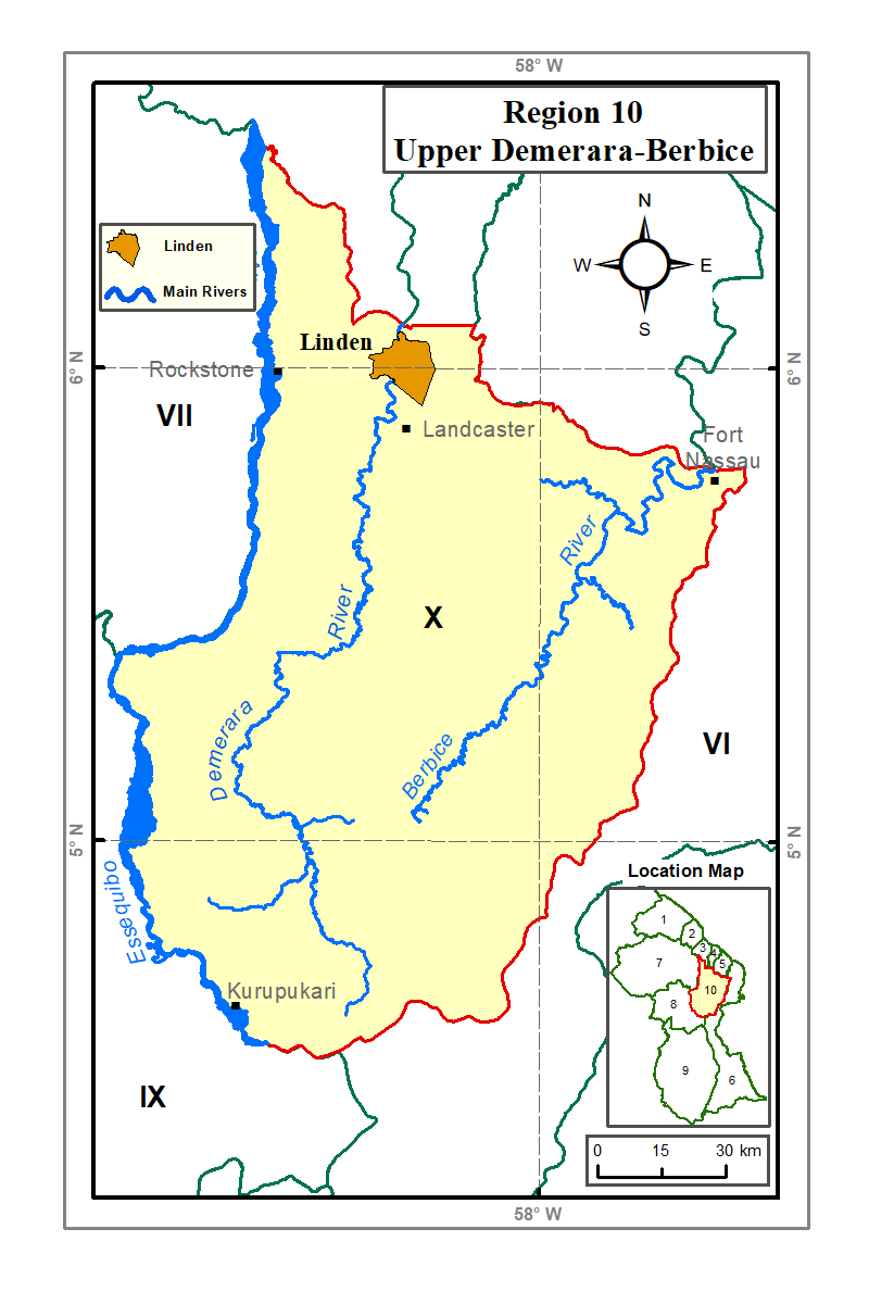 Region 10 – GUYANA LANDS AND SURVEYS COMMISSION`S FACT PAGE ON GUYANA